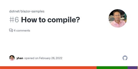 How To Compile Issue 6 Dotnet Blazor Samples GitHub