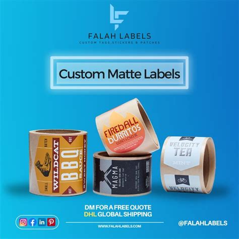 Custom Matte Labels
