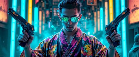 サイバーパンク シティ グラサンのおっさん Chichi Pui（ちちぷい）aiグラビア・aiフォト専用の投稿＆生成サイト