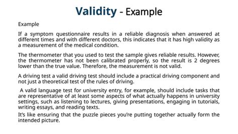 Research Methodology Realiability Vs Validity Ppt