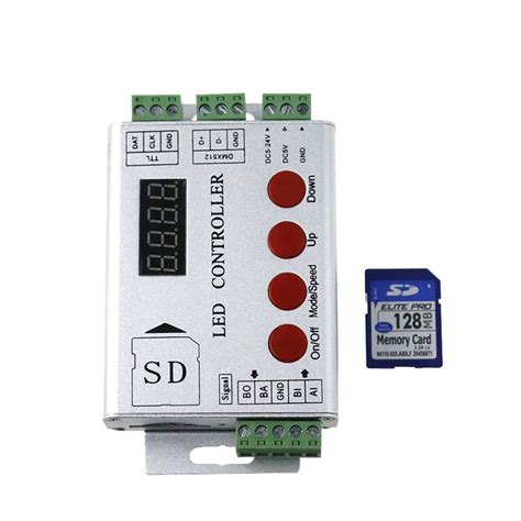 Led Pixel Controller Sd Card Programmes 2048pixels Controller Dmx