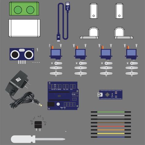 Shop Ketrix Walking Robot Diy Kit Compatible With Arduino Anil Store