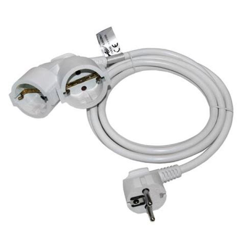 ΠΡΟΕΚΤΑΣΗ ΜΕ ΦΙΣ ΣΟΥΚΟ 1 ΑΡΣ And2 ΘΗΛ ΚΑΛ 3x1 5mm² 2μ ΛΕΥΚΗ