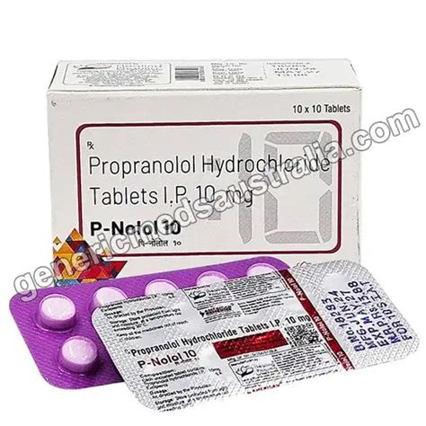 P Nolol 10 Mg Tablet Propranolol Hydrochloride Uses Side Effects