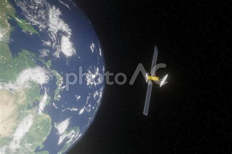 地球を周回する通信衛星のイメージ No 25635690｜写真素材なら「写真ac」無料（フリー）ダウンロードok