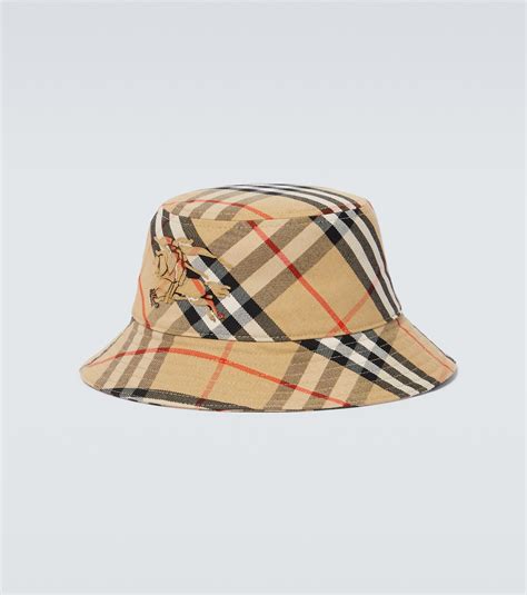 Ekd Burberry Check Bucket Hat In Brown Burberry Mytheresa