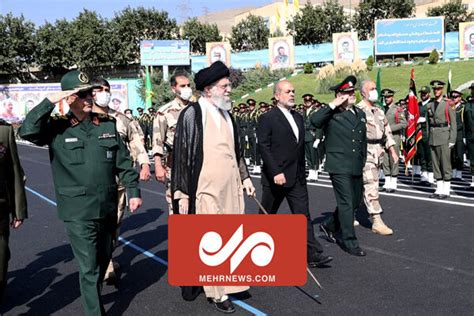 رژه دانش‌آموختگان دانشگاه‌های افسری نیروهای مسلح در حضور رهبری خبرگزاری مهر اخبار ایران و