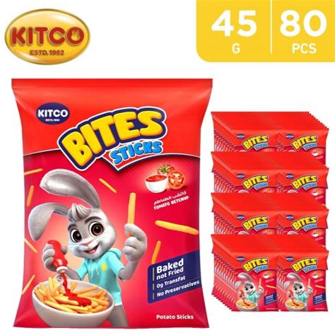 Buy Kitco Bites Sticks Tomato Ketchup Potato Sticks 80 X 45 G توصيل