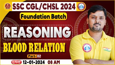 SSC CGL CHSL 2024 SSC CHSL Blood Relation Reasoning Class