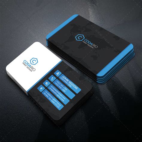 کارت ویزیت شیک و مدرن با فرمت Psd برای فتوشاپ کارت ویزیت تجاری و شخصی