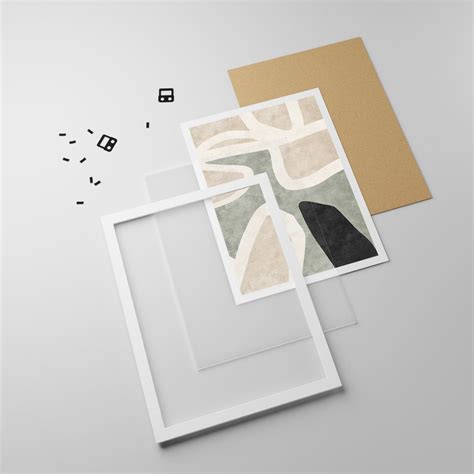 Obraz Plakat Kompozycja Z Motywem Czerni 30x40cm Abstrakcja Minimalizm Sztuka