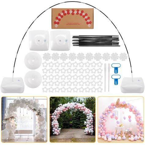 Rubfac Balloon Arch Kit 10ft Wide Adjustable Balloon Arch Stand With