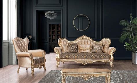 Jvmoebel Sofa Chesterfield Sofagarnitur Couch Polster Möbel Barock