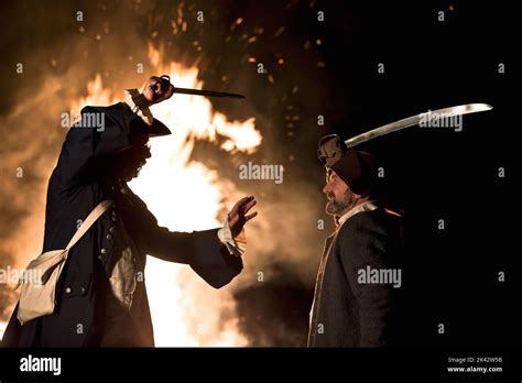 Interpretation Of 17th 18th Century English Naval Officer Fending Off