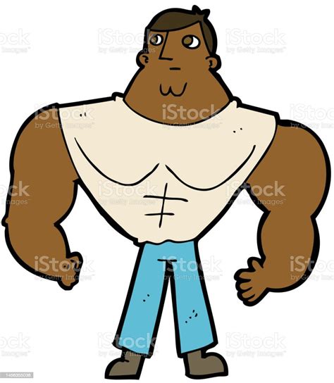 Cartoon Body Builder Stock Illustration Download Image Now Adult