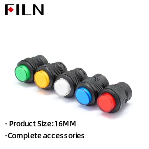 16MM 12V Latching R16 503AD Push Button Switch