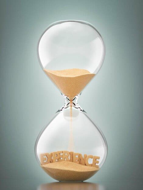 Premium Photo Experience Hourglass Efficiency Effort