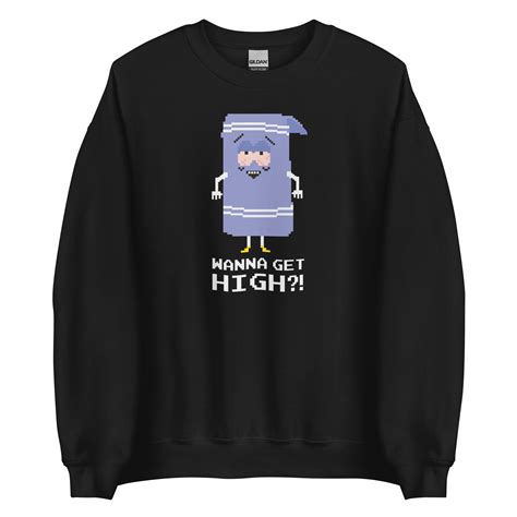 South Park Toallín Wanna Get High Sudadera Polar De Cuello Redondo