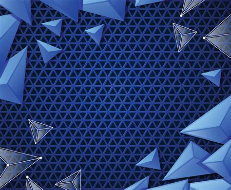 Gradient Blue Triangular Background Vector Art And Graphics