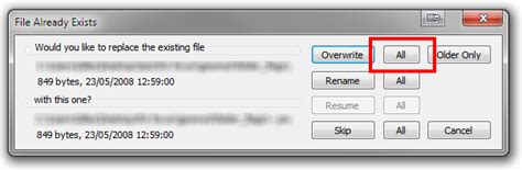 File Management Windows 7 Move Folder Without Confirmationforce Overwrite Super User