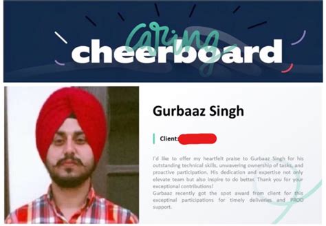 Gurbaaz Singh On Linkedin Nagarro Cheerboard 10 Comments