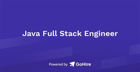 Java Full Stack Engineer At N Consulting Ltd Jobs At N Consulting Ltd