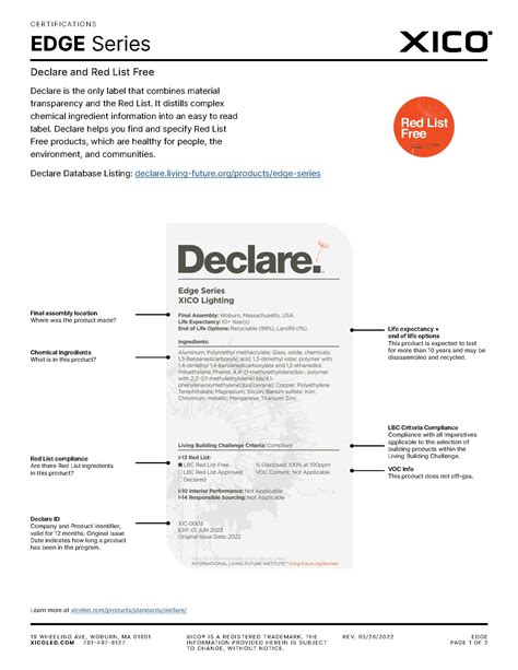 Edge Series Declare Label Xico Lighting