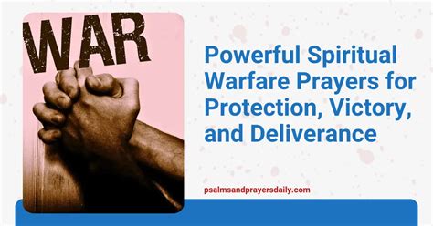 Powerful Spiritual Warfare Prayers For Protection Victory And Deliverance