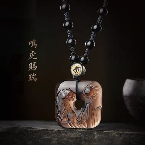 【米蘭精品】黑曜石項鍊925純銀吊墜 鳴虎賜瑞本命佛平安扣男女飾品8款74cf16會員獨享好康折扣活動項鍊墜飾etmall東森購物網