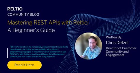 mastering rest apis with reltio a beginner s guide