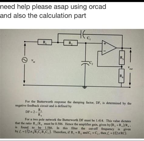 Solved Please Using Orcad And Show The Simultion Part Step