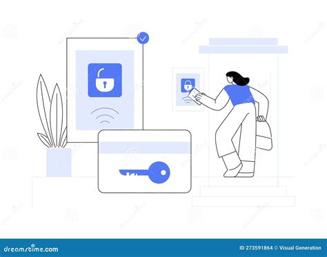 Access Control System Abstract Concept Vector Illustration Stock Vector Illustration Of Blue