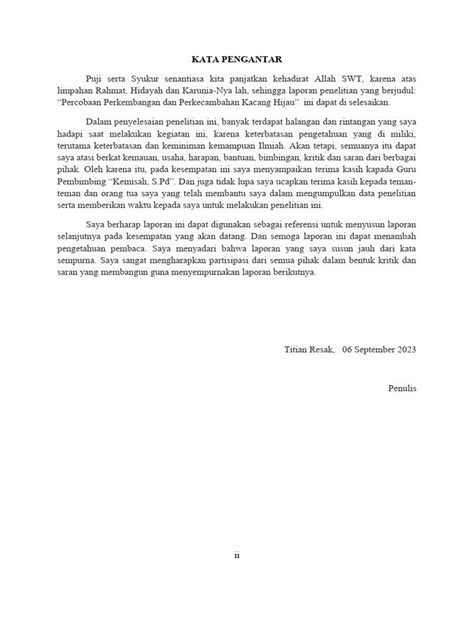 Laporan Kecambah Apid Pdf