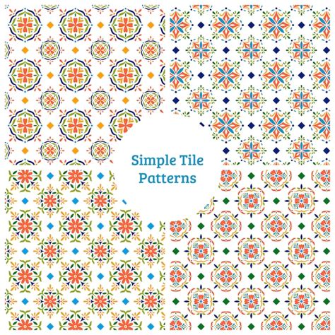 Premium Vector Simple Tile Patterns