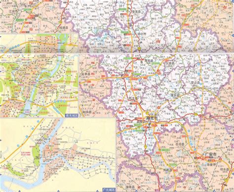 南充市交通地图 南充市地图查询