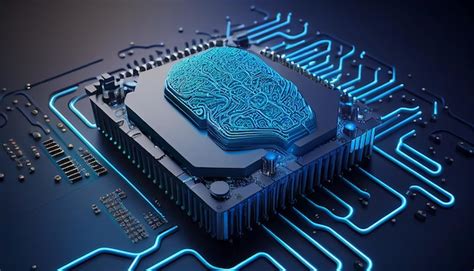 Representación De La Idea De Hardware De Inteligencia Artificial En La