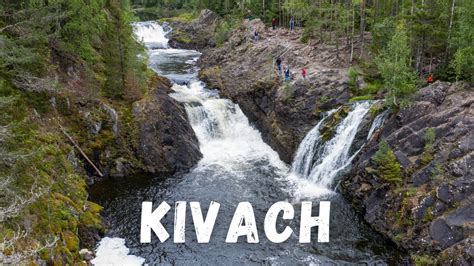 Водопад Кивач с высоты Заповедник Кивач Карелия Kivach Waterfall