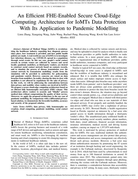 Pdf An Efficient Fhe Enabled Secure Cloud Edge Computing Architecture