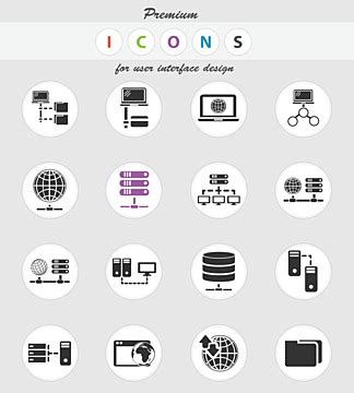 Server Icon Set Vector Symbol Server Vector Vector Symbol Server PNG And Vector With
