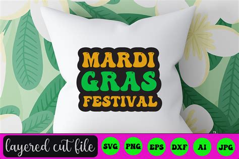 MARDI GRAS FESTIVAL RETRO SVG Graphic By ZA Graphics Creative Fabrica