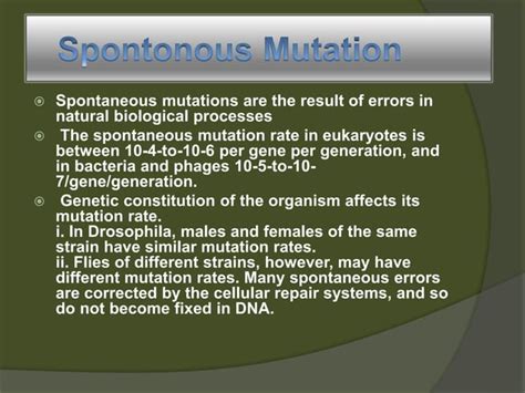 Spontaneous Vs Inducedmutation Slideshare Pptx Spontaneous Vs Inducedmutation Slideshare Pptx