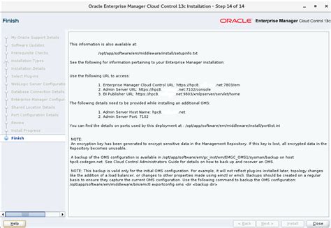 A Help Installing Enterprise Manager Cloud Control 13c 13 4
