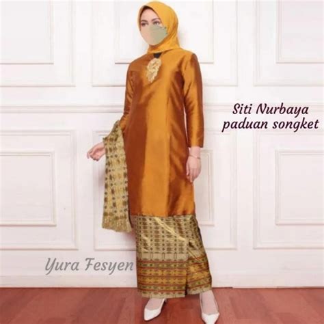 Jual Tre 57 Ready Baju Kurung Melayu Dan Songket Selendangbaju Kurung