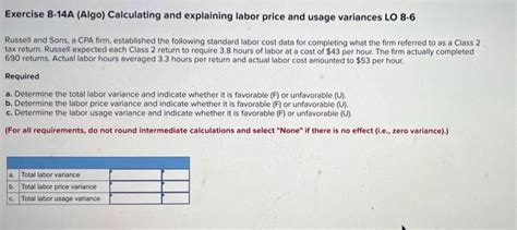solved exercise 8 14a algo calculating and explaining