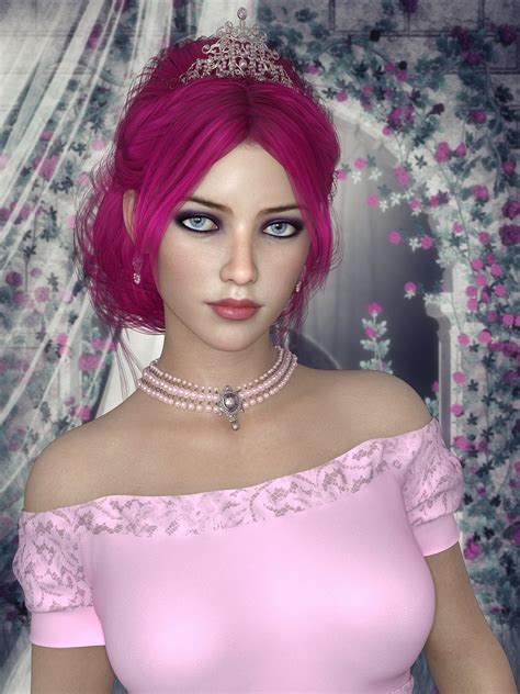 June Hair Expansion For Ds Poser Daz 3d