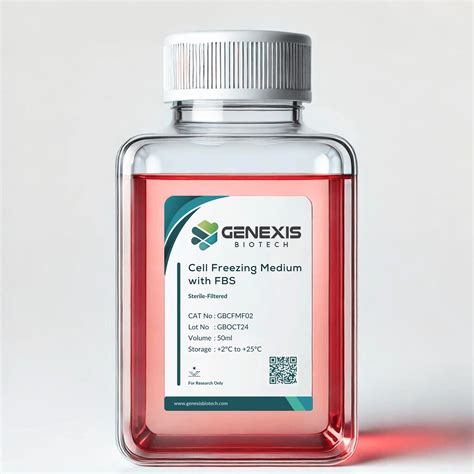 Cell Freezing Medium With Fbs Genexis Biotech
