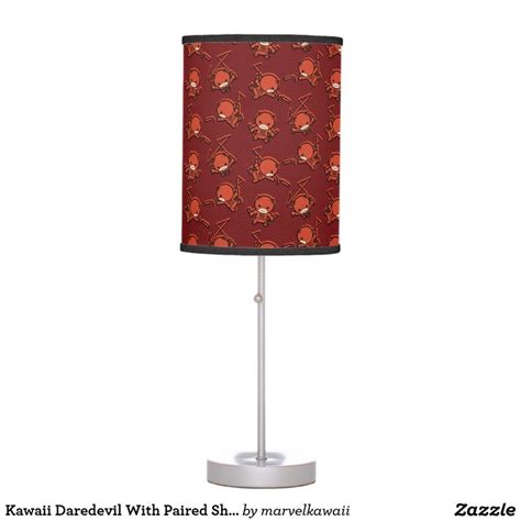 Kawaii Daredevil With Paired Short Sticks Table Lamp Zazzle Lamp