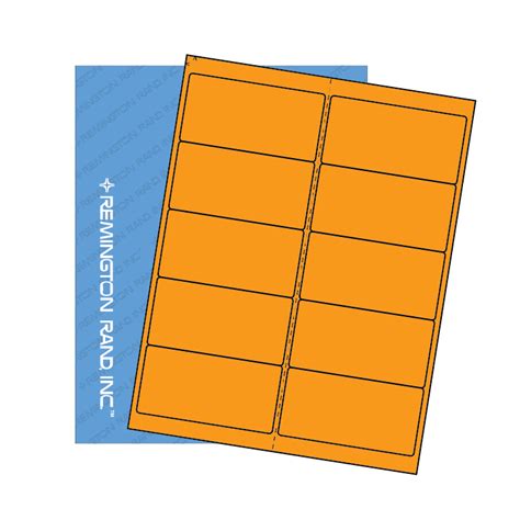 4″ X 2″ Fluorescent Orange Sheeted Labels Out Of Business