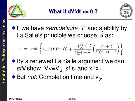 Ppt A Control Lyapunov Function Approach To Multi Agent Coordination Powerpoint Presentation