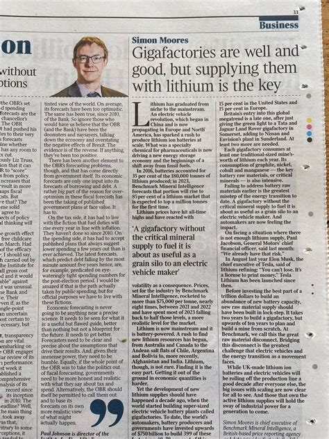 Benchmark Mineral Intelligence Posted On Linkedin